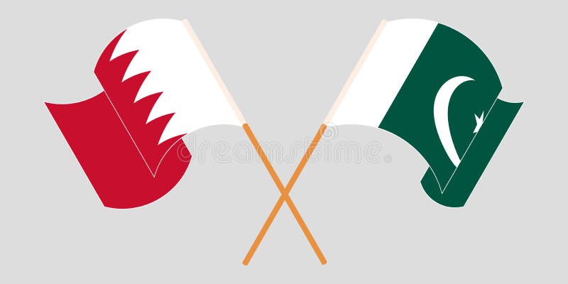 Pakistan and Bahrain stock illustration. Illustration of center - 102461360