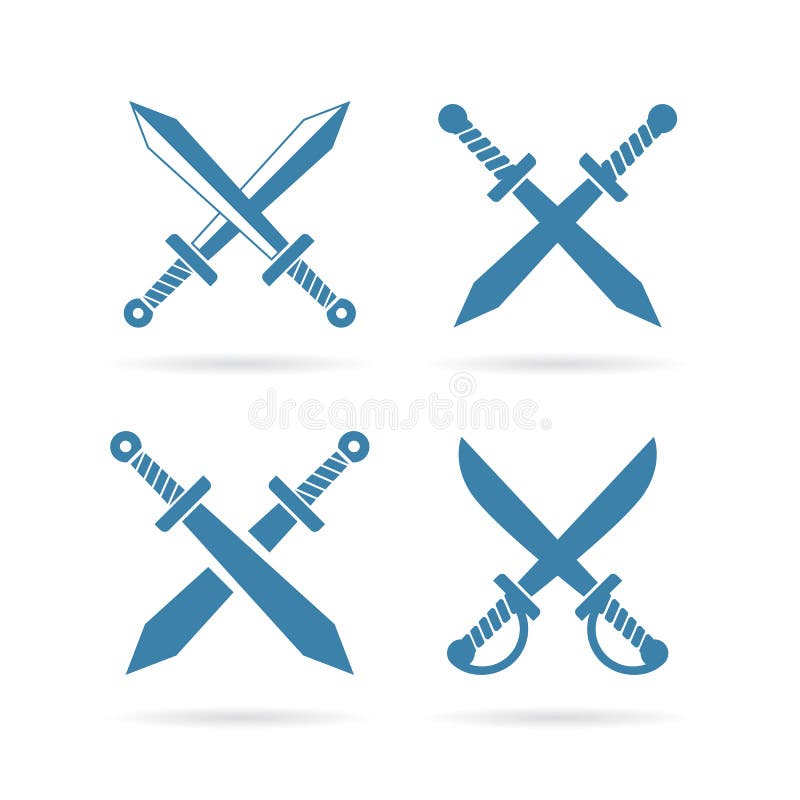Crossed Weapons Stock Illustrations – 472 Crossed Weapons Stock ...