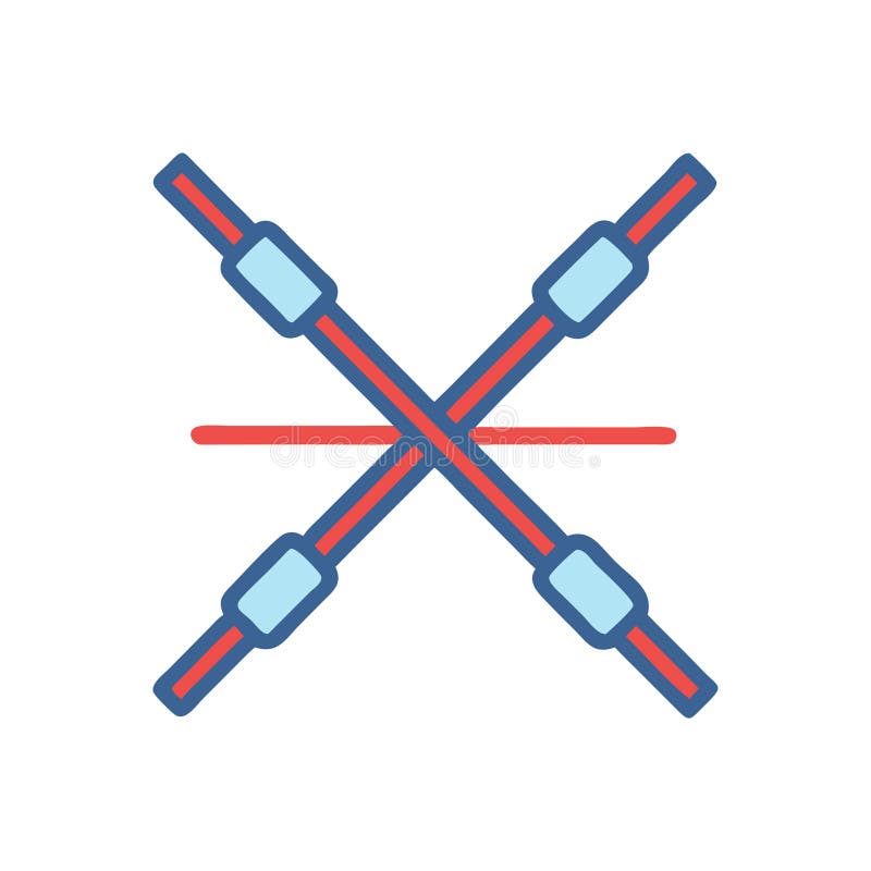 Crossed Wire Icon for Connectivity Stock Vector - Illustration of ...