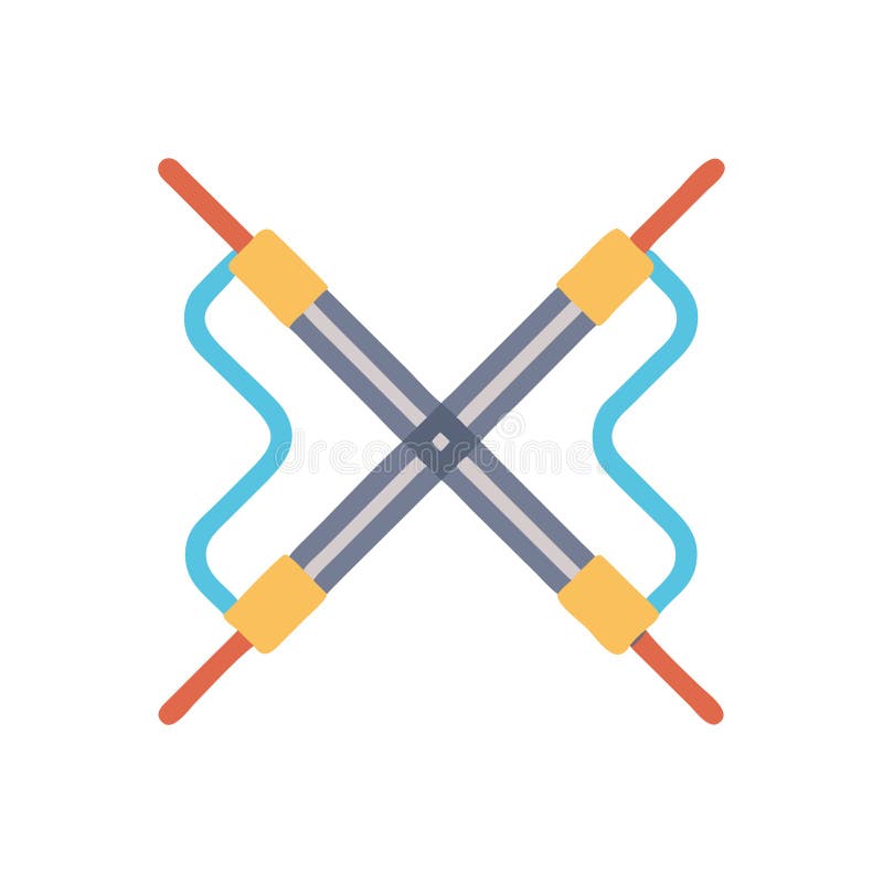 Crossed Wires Icon for Digital Services Stock Vector - Illustration of ...