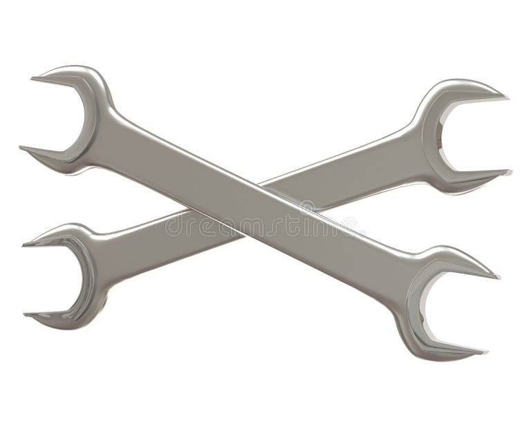 Two Crossed Wrenches Stock Illustrations – 65 Two Crossed Wrenches ...