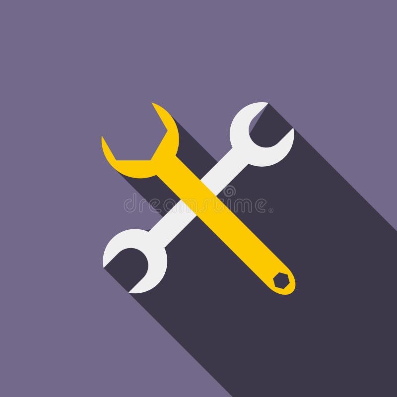 Wrenches icon circle stock vector. Illustration of maintenance - 95440003