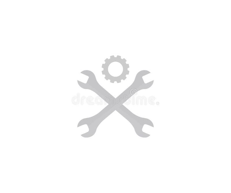 Crossed Wrenches, Spanner Logo Design Element. Key Tool, Workshop ...