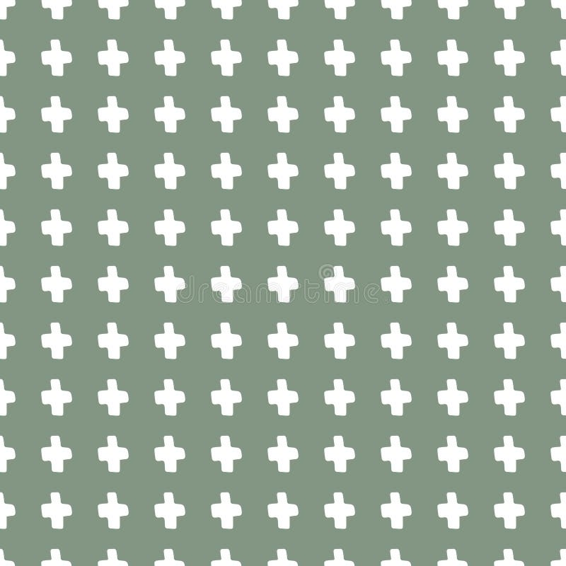 Crosses Abstract Geometric Vector Seamless Pattern Pluses Stock Vector ...
