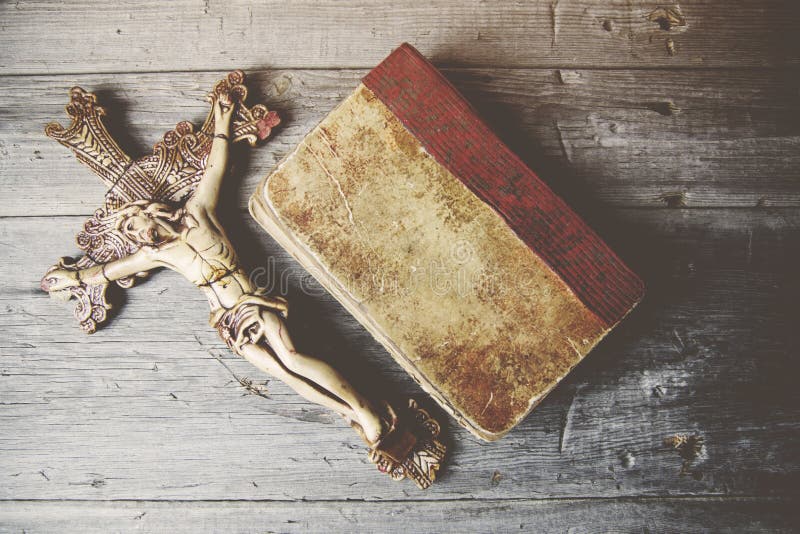 Cross and book stock photo. Image of business, bible - 131055268