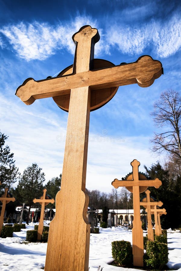 Crosses stock image. Image of christ, cold, outdoor, outdoors - 52390779