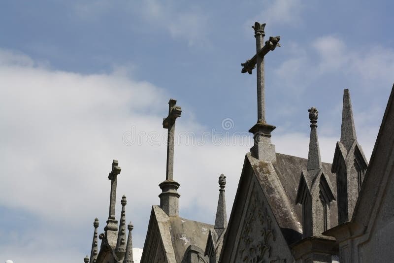 Crosses crypts stock image. Image of culture, cemetery - 14210697