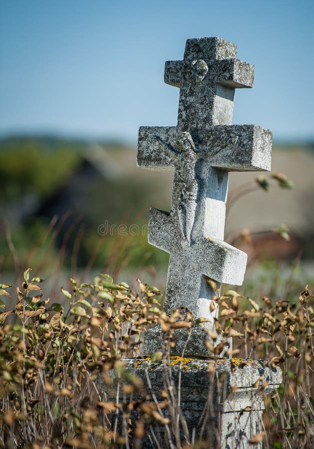 Crosses on an Old Abandoned Cemetery Stock Image - Image of cemetery ...