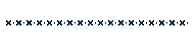 Crosses Pattern Border Design. Vector Illustration Decorative Design ...