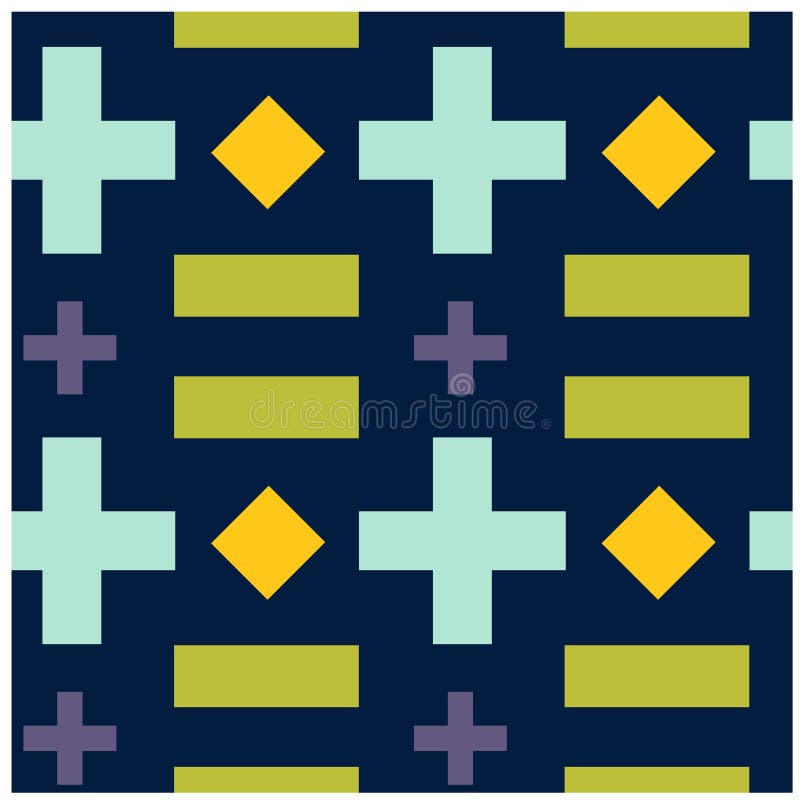Crosses and Rectangles Seamless Pattern Stock Vector - Illustration of ... Crosses and Rectangles Seamless Pattern Stock Vector - Illustration of ...