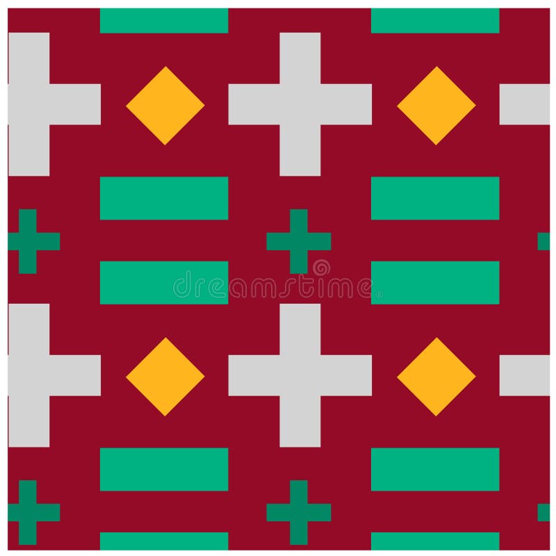 Crosses and Rectangles Seamless Pattern Stock Vector - Illustration of ... Crosses and Rectangles Seamless Pattern Stock Vector - Illustration of ...