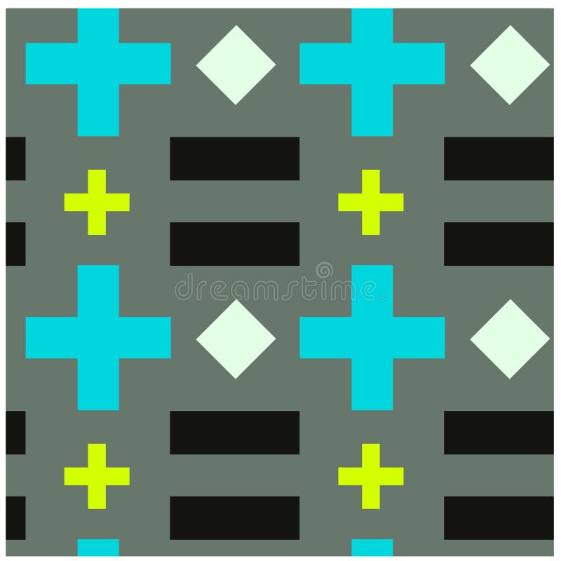 Crosses and Rectangles Seamless Pattern Stock Vector - Illustration of ... Crosses and Rectangles Seamless Pattern Stock Vector - Illustration of ...