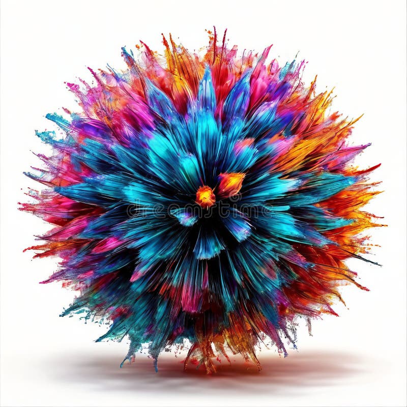 Crossette Shells Large Spherical Fireworks that Explod Stock Photo ...