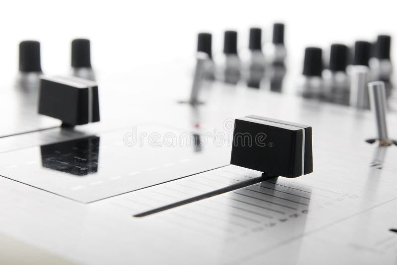 Crossfader of Audio Mixing Controller Stock Image - Image of music ...