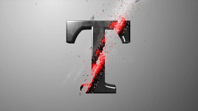 Crossfire Effects Alphabet on Dark Backgorund, 3D Render Stock ...