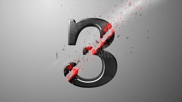 Crossfire Effects Alphabet on Dark Backgorund, 3D Render Stock ...