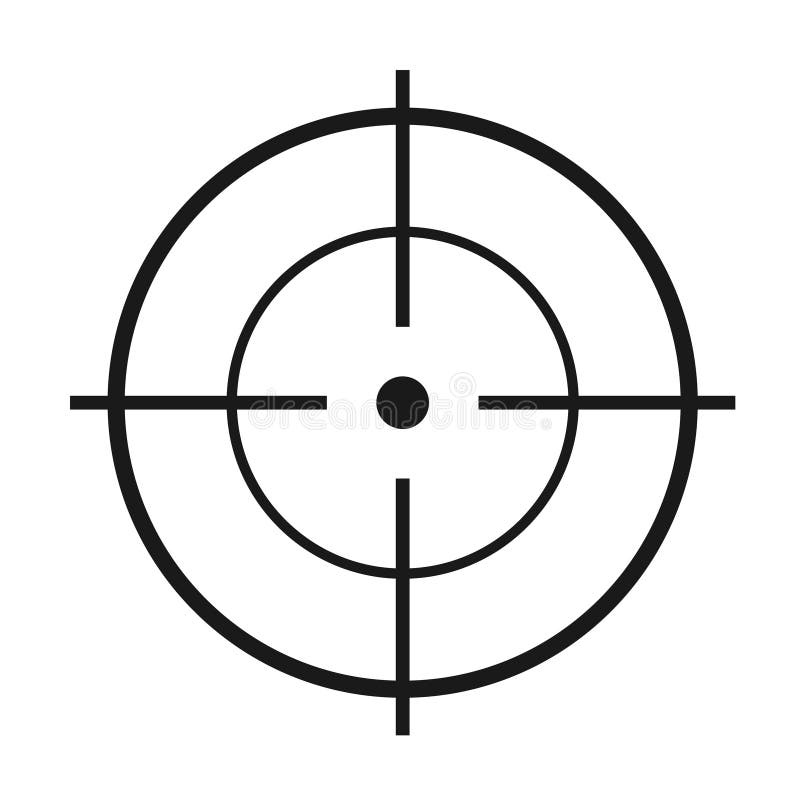 Crosshair Flat Vector Icon. Modern Illustration of Crosshair Symbol for ... Crosshair Flat Vector Icon. Modern Illustration of Crosshair Symbol for ...