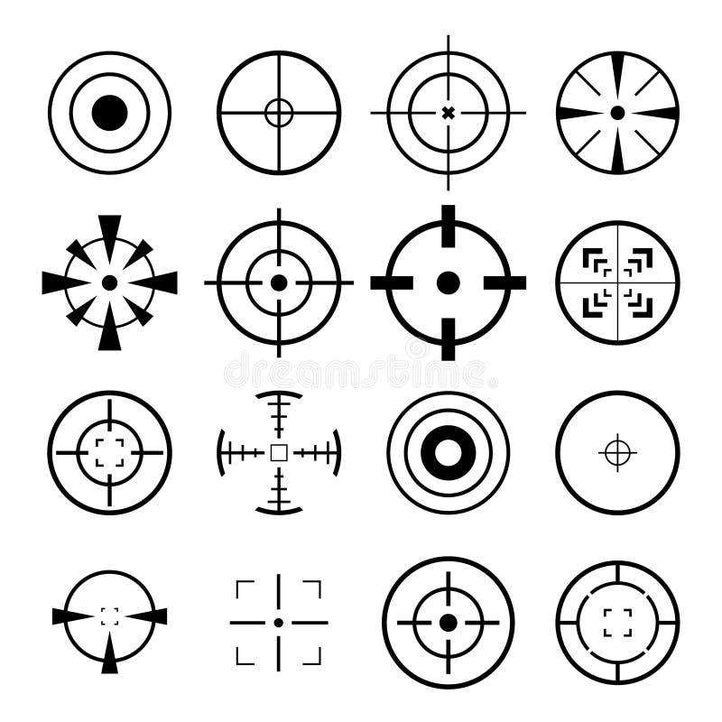 Crosshair Icon stock illustration. Illustration of sight - 39583446