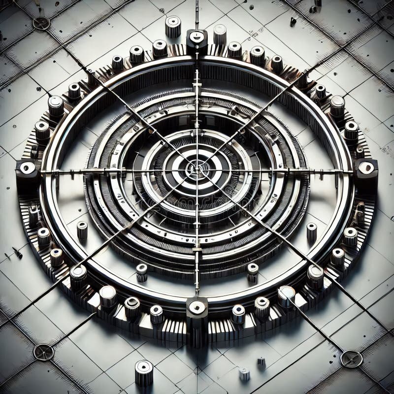 Crosshairs Symbolizes Precision Accuracy and Focus Stock Illustration ...