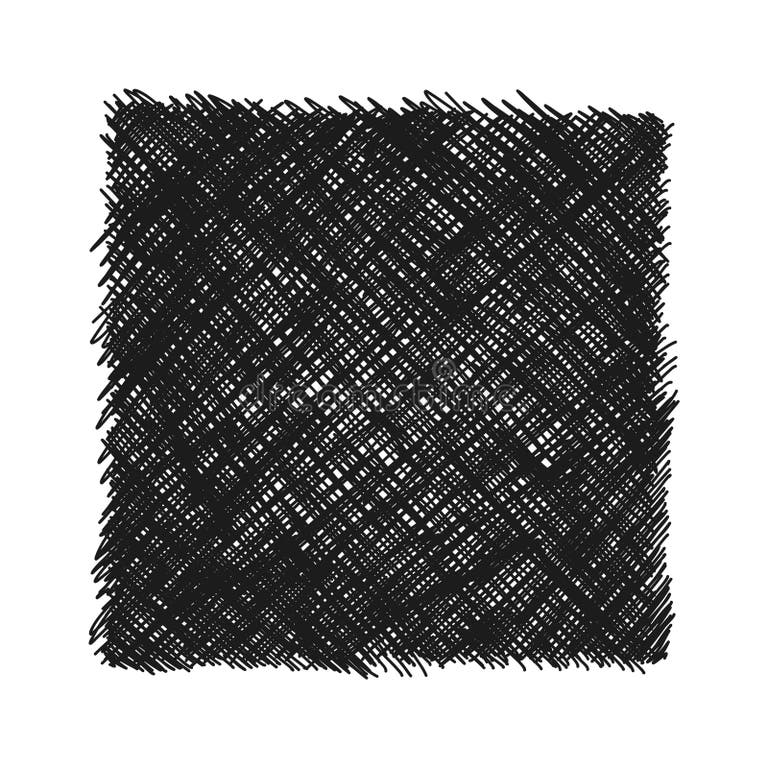 Crosshatch Pattern Texture. Freehand Scribble Hatching. Hand Drawn ...