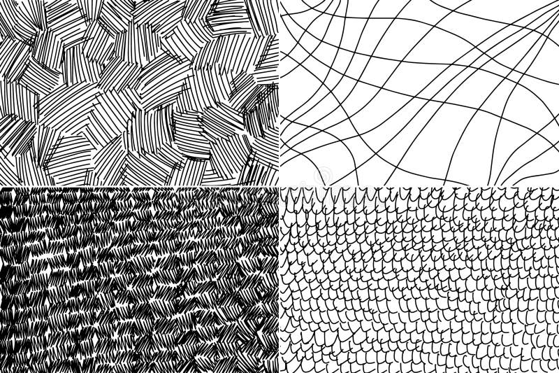 Crosshatch Patterns Collection with Easter Basket and Canvas Texture ...