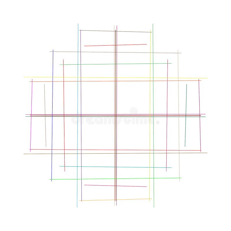Crosshatch Tangle Lines Circle Scribble Sketchy Random Intersecting Lines Grid Mesh