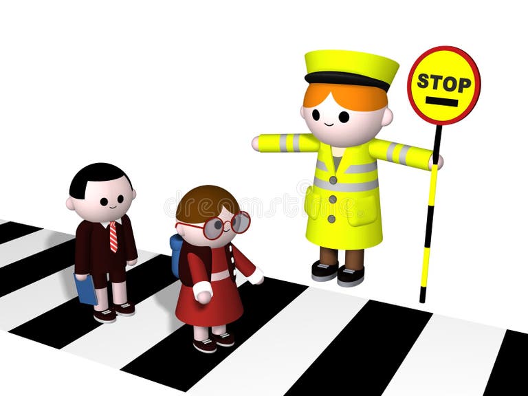 Cartoon Crossing Guard Stock Illustrations – 274 Cartoon Crossing Guard ...