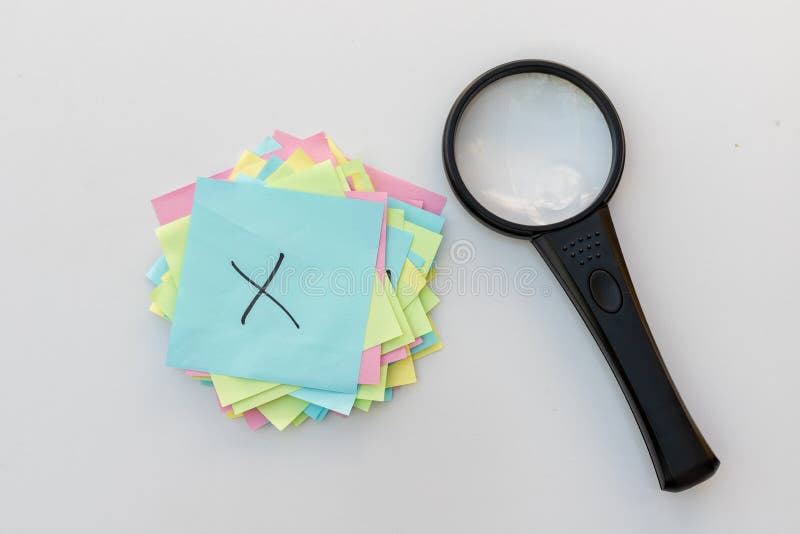 Crossing a Blank Sticky Note or Rejecting Something and Not Approving ...