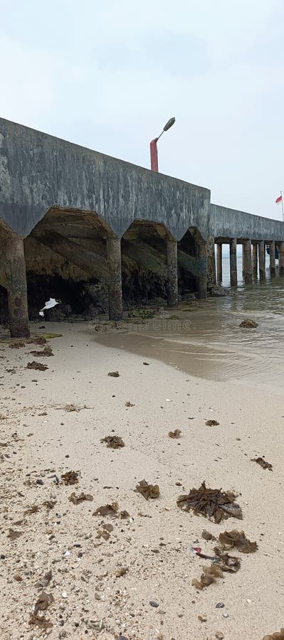 Crossing Bridge for Ships To Dock at the Pier Stock Image - Image of ...