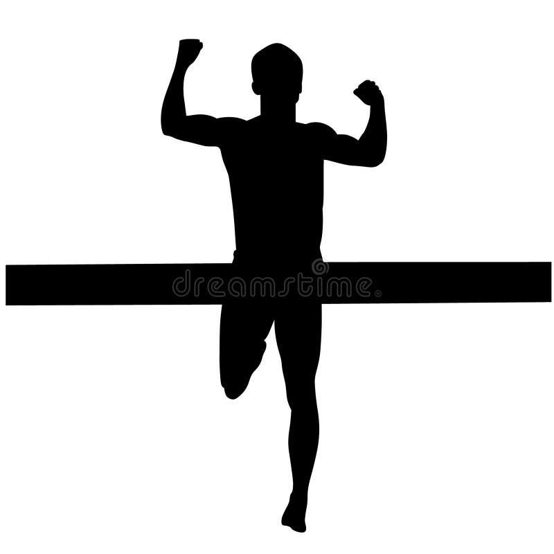 Crossing the Finish Line Illustration by Crafteroks Stock Vector ...