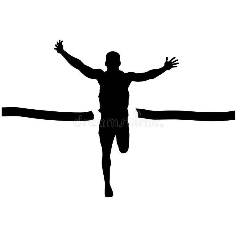 Crossing the Finish Line Illustration by Crafteroks Stock Vector ...