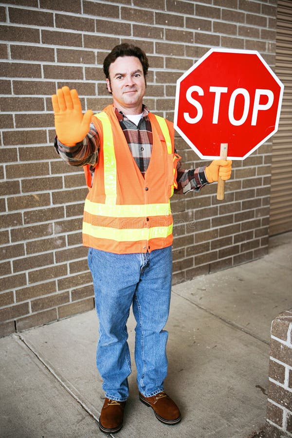 Crossing Guard at School stock photo. Image of crossing - 1854894