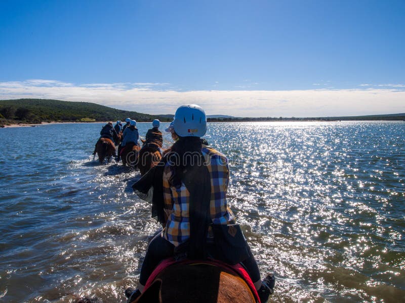 Crossing on the Horseback Over the Big River Ranch in Kalbarri ...