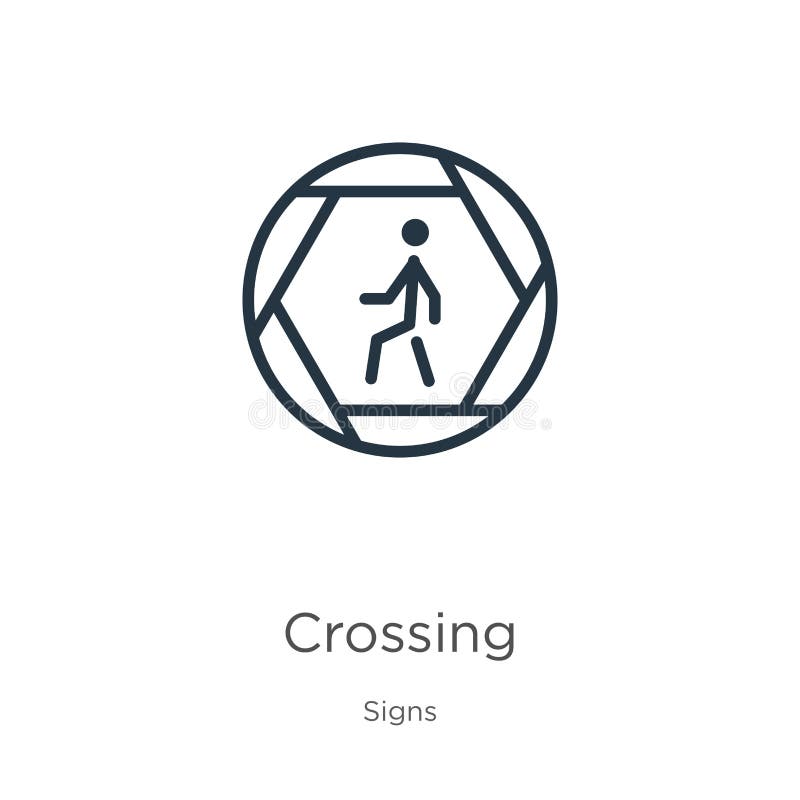 No Crossing Signs Stock Illustrations – 176 No Crossing Signs Stock ...
