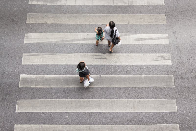 Crossing pedestrian stock image. Image of aerial, motion - 89188129