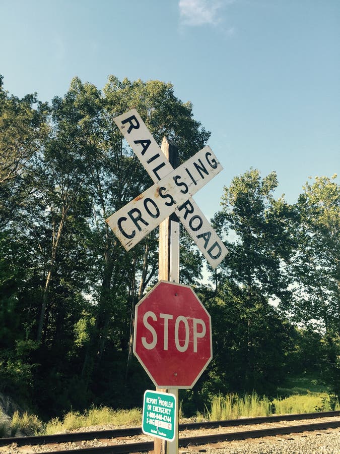 Railroad Crossing Stop Sign Stock Photos - Download 1,773 Royalty Free ...