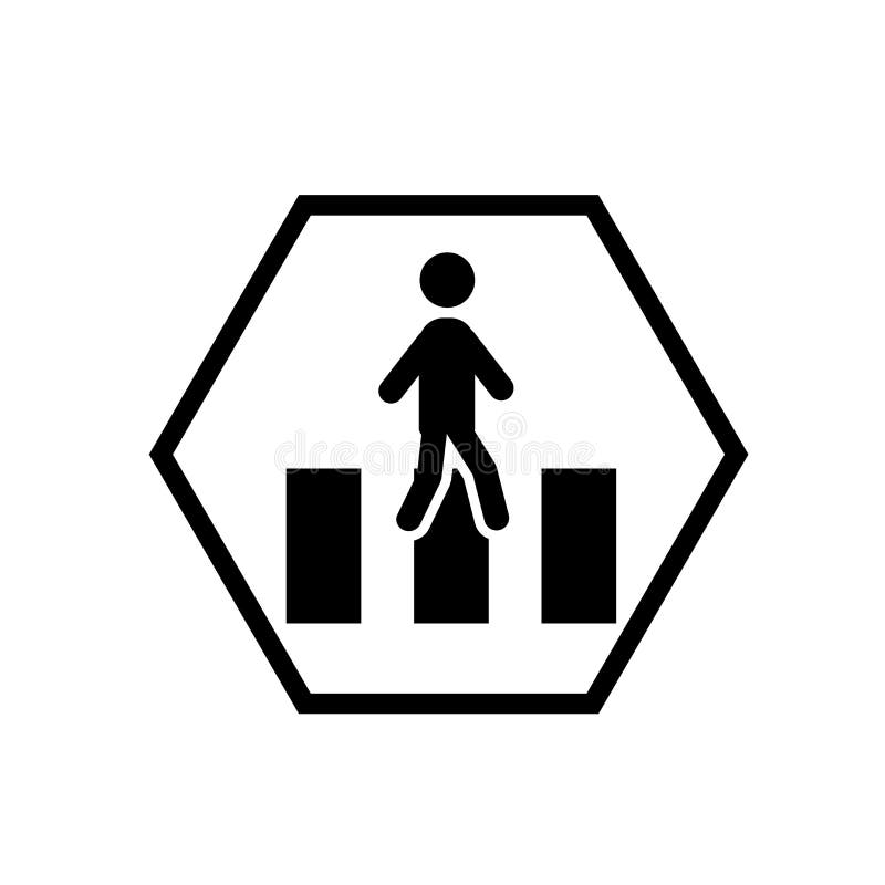 No Crossing Signs Stock Illustrations – 176 No Crossing Signs Stock ...