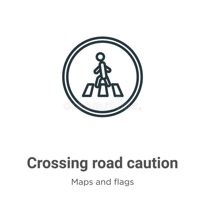 Road Crossing Icon in Filled, Thin Line, Outline and Stroke Style ...