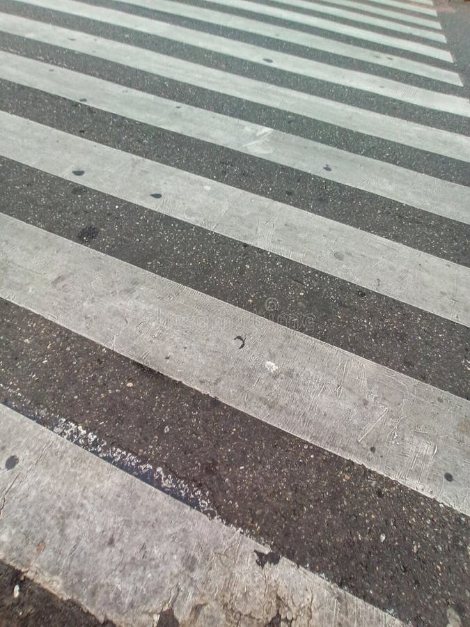 Crossing of Road Texture of Pavement in Perspective with White ...