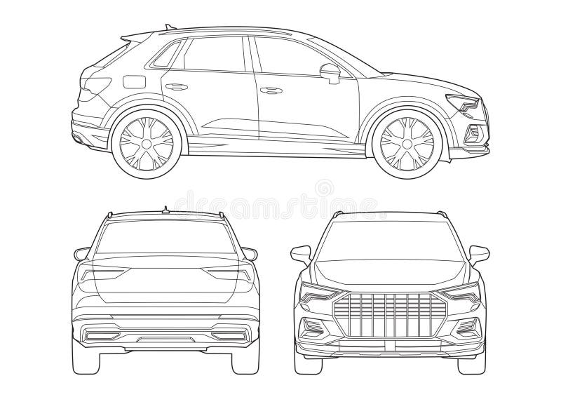 Car Outline Audi Stock Illustrations – 37 Car Outline Audi Stock ...