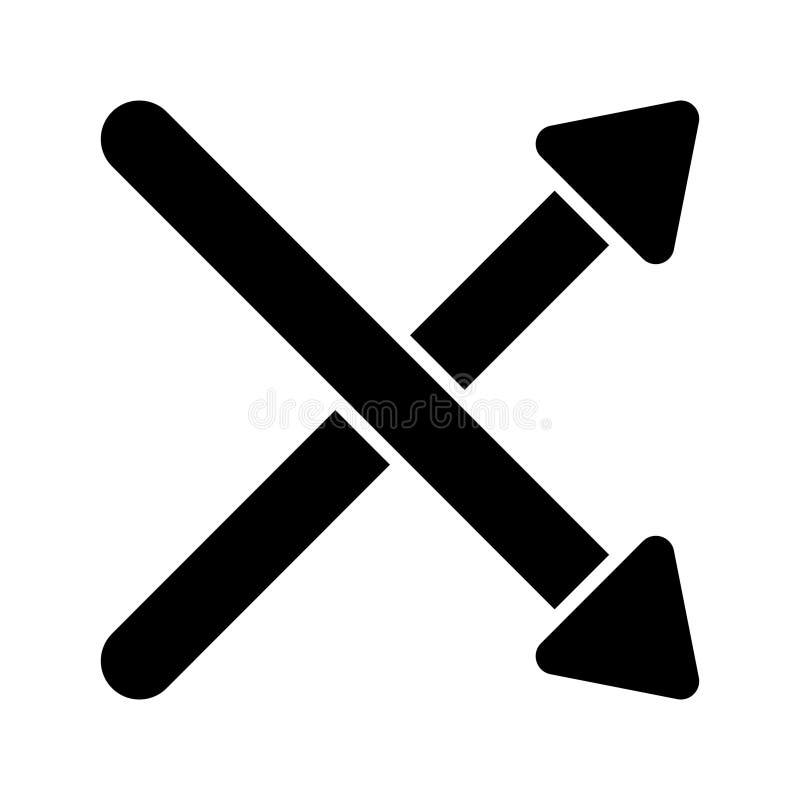 Crossover Arrows, Directional Arrows in Modern Design Style Stock ...