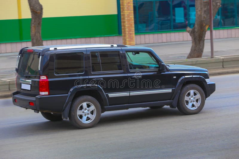 Crossover Jeep Goes on City Stock Image - Image of mode, energy: 54949543