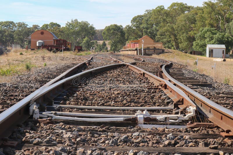 Railway crossover network stock image. Image of track - 71795193