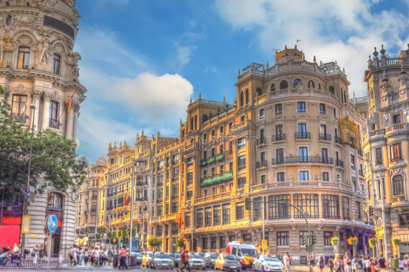 Madrid high-rise stock image. Image of cloud, metropolis - 36577753