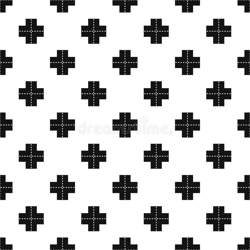 Crossroad pattern vector stock vector. Illustration of plan - 107832100