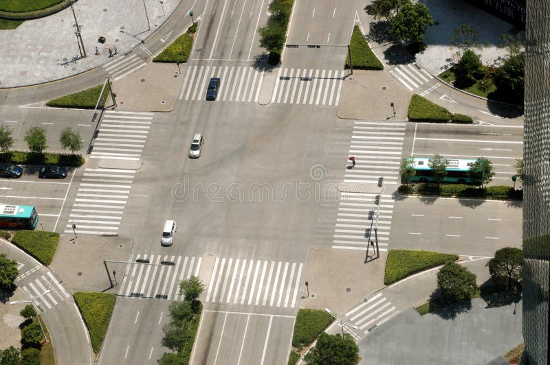 City crossroad stock photo. Image of road, elevated, downtown - 15264932