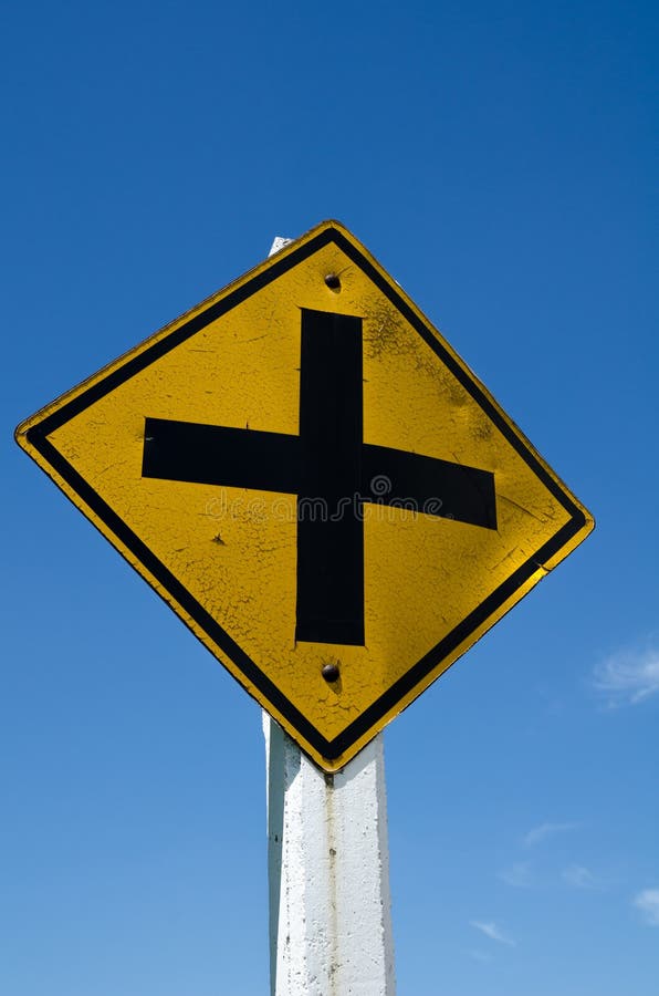 Crossroad signal stock image. Image of navigate, sign - 32258935
