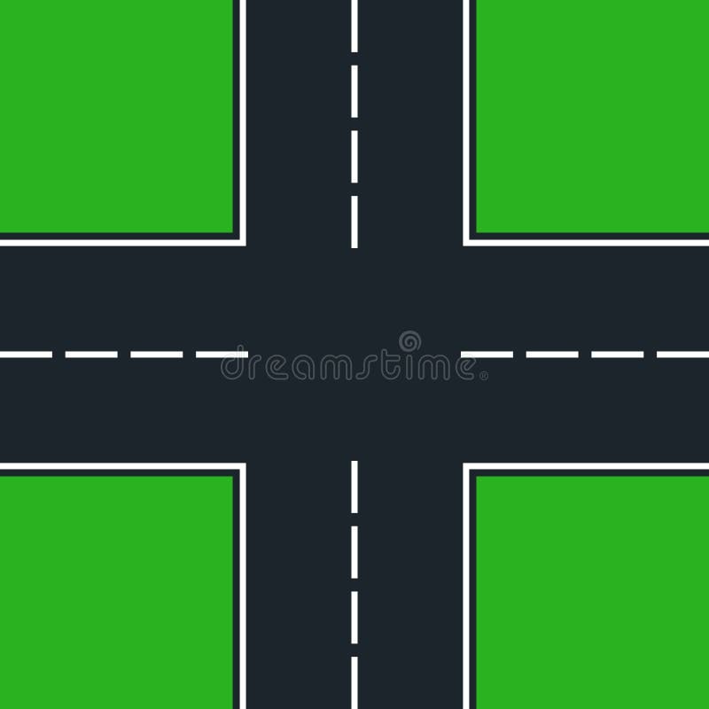 Crossroad stock vector. Illustration of concept, traffic - 208744578