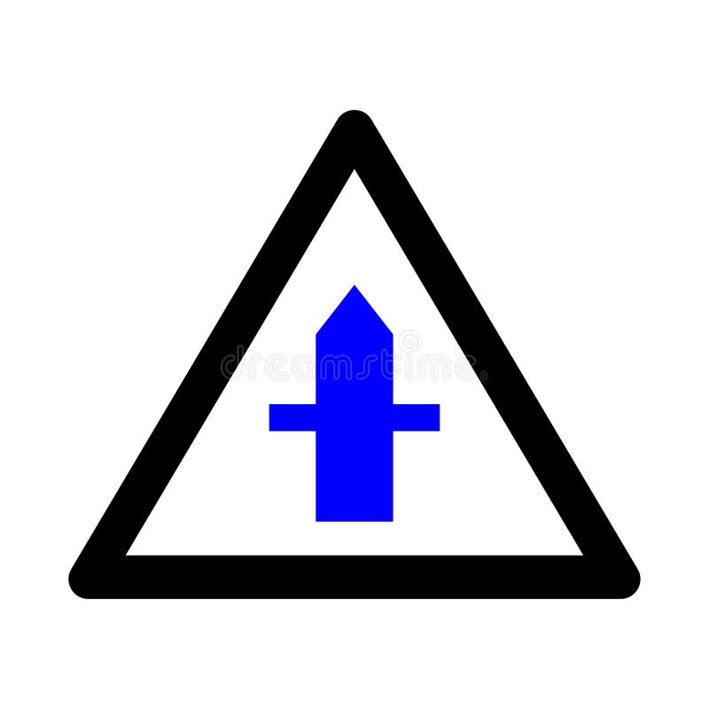 Crossroads ahead Icon stock illustration. Illustration of symbol ...