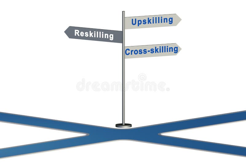 At the Crossroads Choosing between Up-skilling and Re-skilling Stock ...